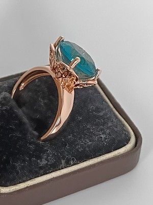 Vintage 1990-s 14 Ct Rolled Gold Large Topaz Ring Size UK Q.5 US 8.25 ...