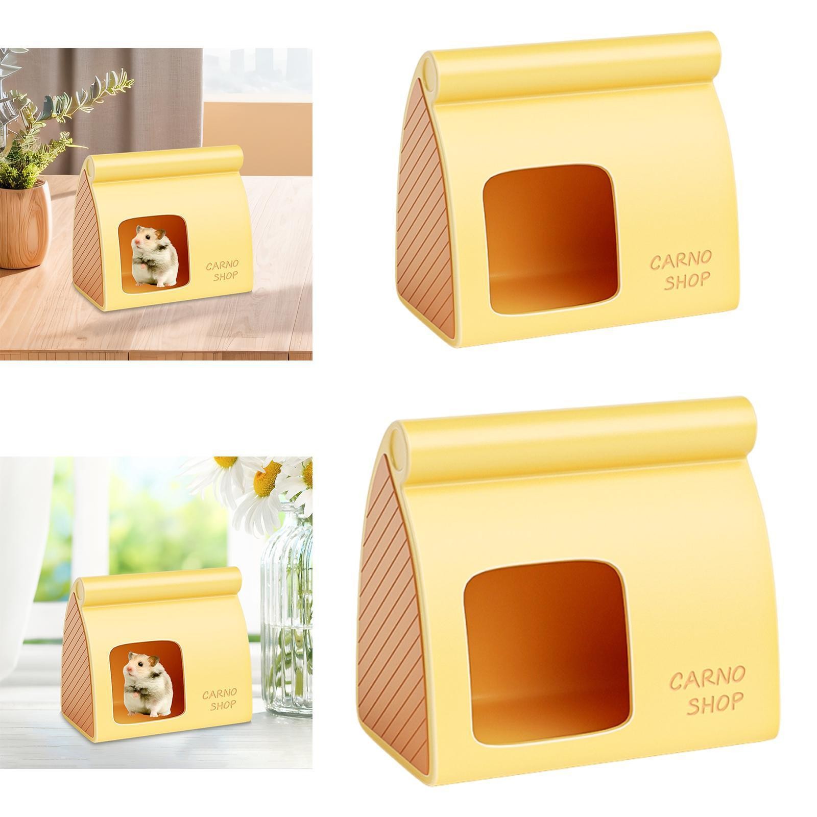 Hamster Habitat Hideout Ceramic Hamster House Cartoon Adorable ...