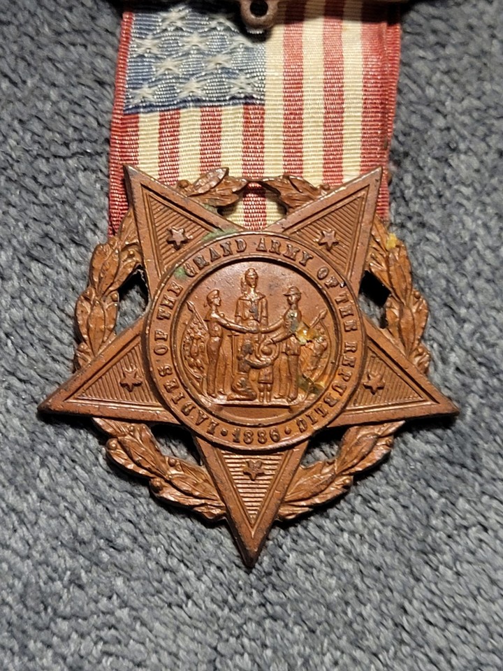 1886 Medal Ladies Of The Grand Army Of The Republic GAR 13Star USFLAG ...