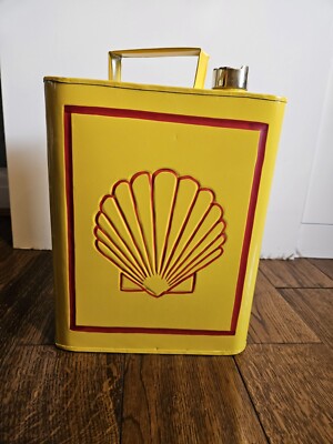 Shell Petrol Can Brass Cap Decorative Oil Jerry Can, tool Vintage Style ...