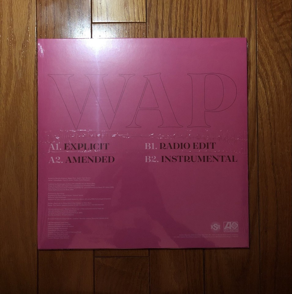 Cardi B Megan Thee Stallion - WAP Vinyl Record Single - Signed - Clear ...