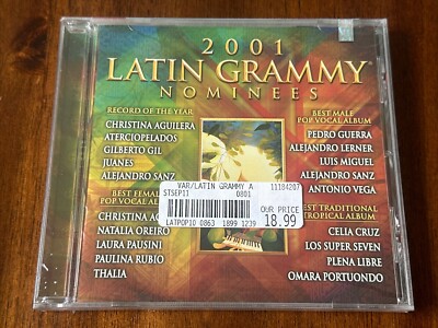 2001 Latin Grammy Nominees by Various Artists (CD, Sep-2001, Columbia ...