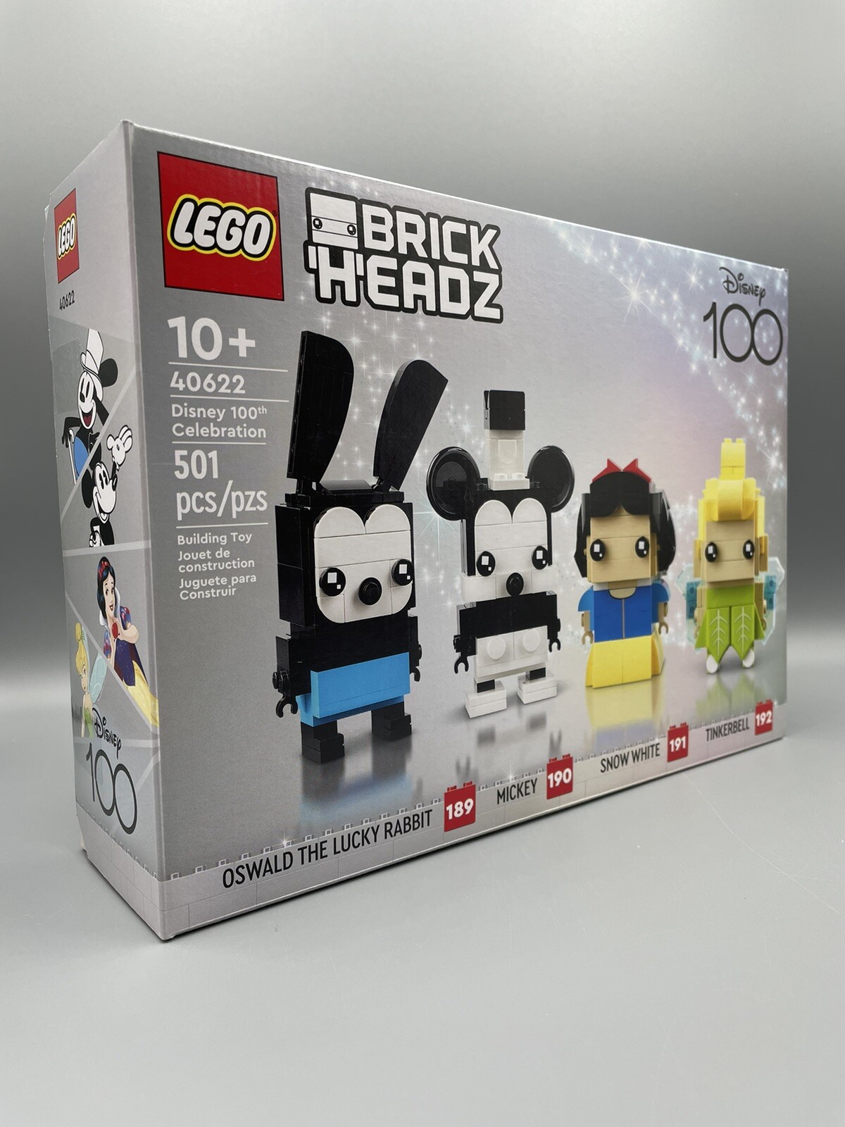 LEGO 40622 SPECIAL EDITION Disney 100th Celebration BrickHeadz Set of 4 ...
