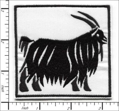 30 Pcs Embroidered Iron on patches Goat Black/White 80x77mm AP013gT1 | eBay