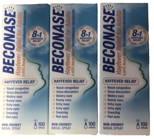 Beconase 8in1 Hayfever Relief Nasal Spray Effective Allergy Relief-100 ...