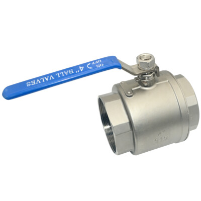 US STOCK 4" 4 in NPT Threaded Full Port Ball Valve Stainless Steel SS ...