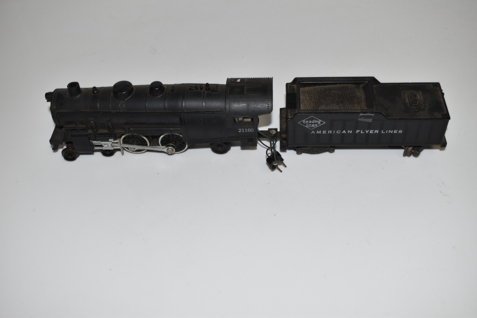 AMERICAN FLYER VINTAGE #21160 STEAM ENGINE LOCOMOTIVE & TENDER (FWC46 ...