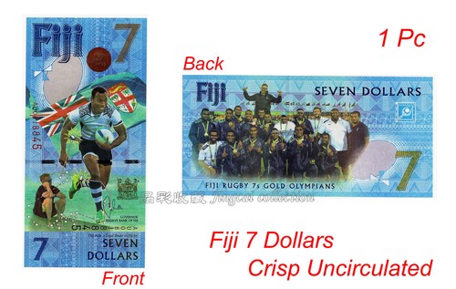 1 pc Fiji 7 Dollar Commemorative Banknote Paper Money Osea Kolinisau ...