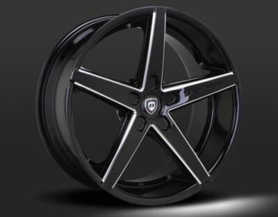 22" Inch Black Milled Lexani R-4 STAGGERED 22x9 22x10 Wheels Rims | eBay