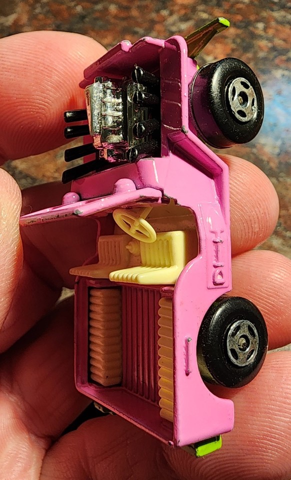 Matchbox Lesney Superfast JEEP HOT ROD No. 2 Hot Pink Vintage 1971 ...