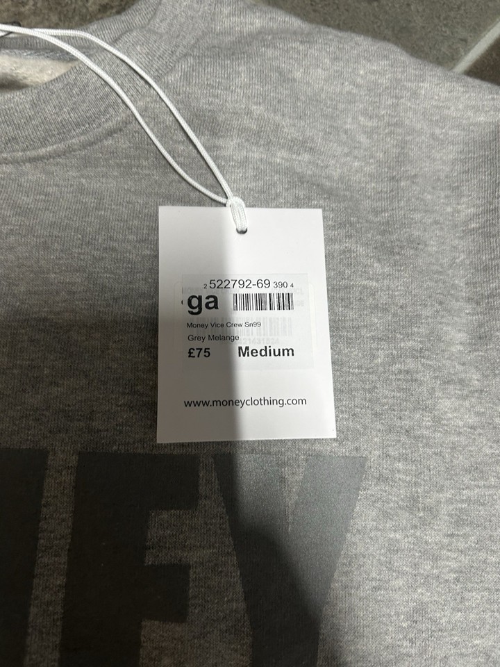 Money Crew Neck Sweatshirt Men's Size M | eBay UK