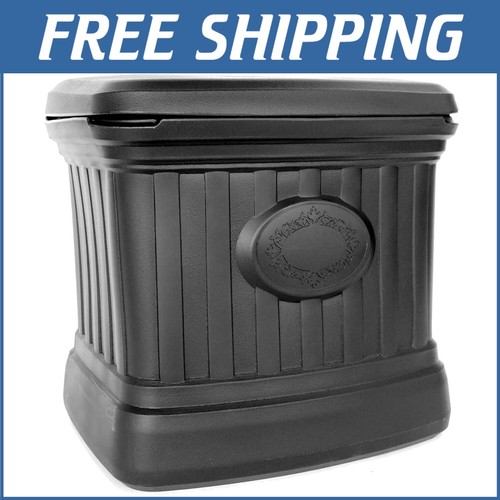 Large Capacity Outdoor Salt Storage Bin - Secure & Durable 26 Gallon ...