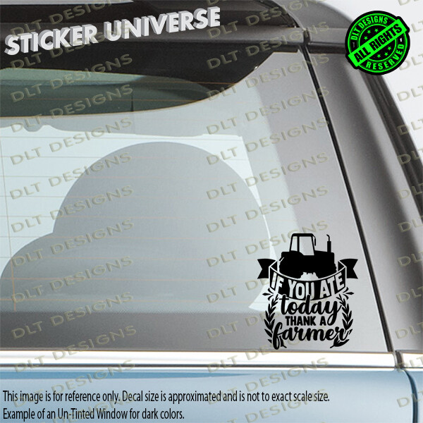 Thank A Farmer Bumper Sticker