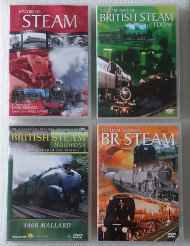 British Steam Trains Bundle x 4 DVDs, History / Best Of. / Mallard ...