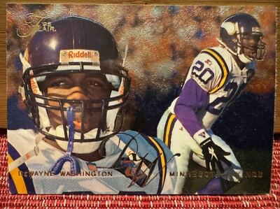1995 Fleer Flair Football Card #120 Dewayne Washington - Minnesota ...
