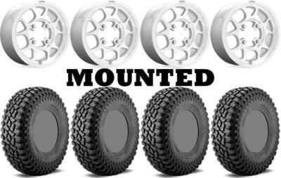 Kit 4 SuperATV Incursion A/T Tires 32x10-15 on KMC KS136 Toro Machined ...