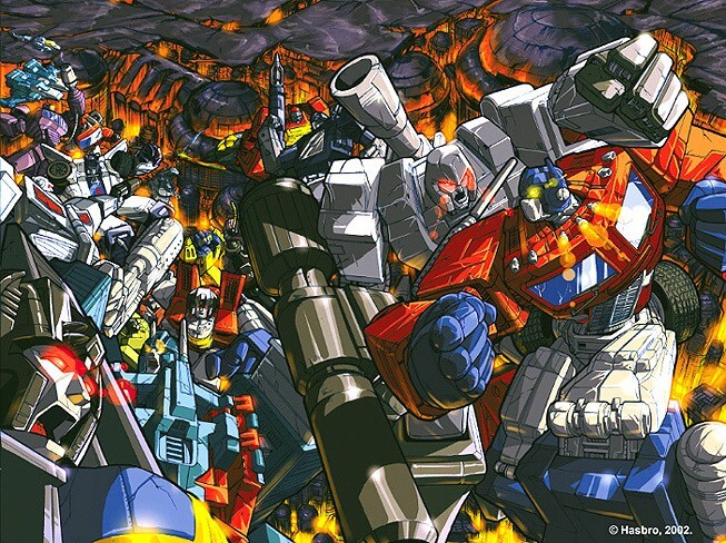 TRANSFORMERS SUPERION vs DEVASTATOR + OPTIMUS vs MEGATRON POSTER! 2 ...