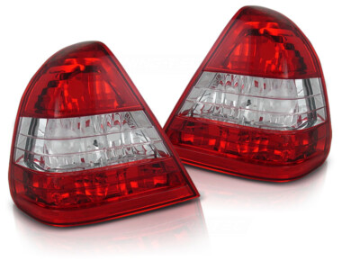 For Mercedes W202 C-Class Tail Lights Rear 1993-2000 Sedan Red White ...