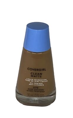 CoverGirl Clean Liquid Oil Control Foundation 570 DEEP GOLDEN sealed | eBay