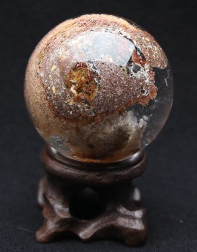 39mm Natural Clear Phantom Crystal Ball SPHERE Quartz Specimen+w ...