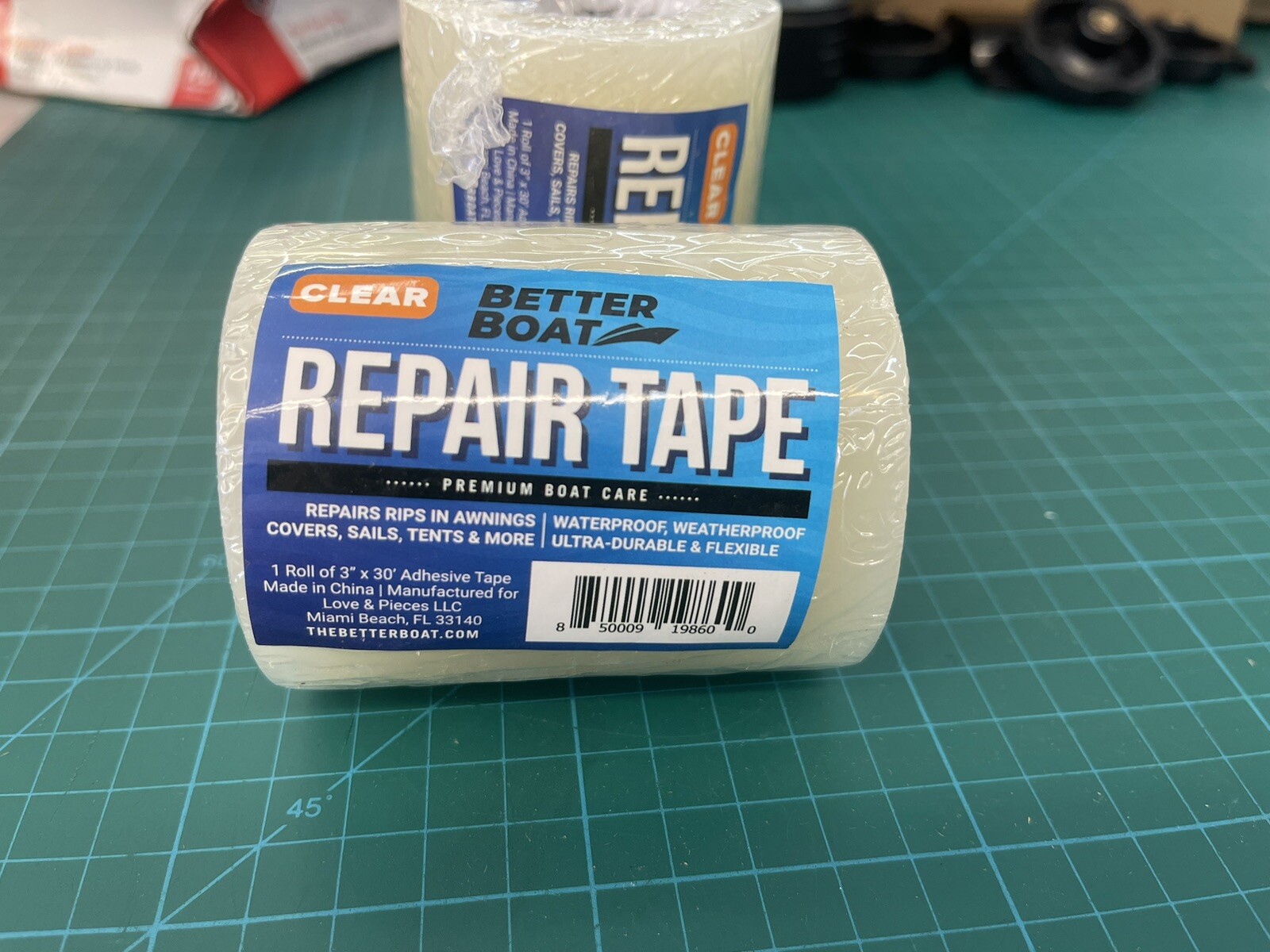 Fabric Repair Tape Boat Covers Canvas RV Awning Tents and Vinyl Clear ...