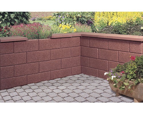 Mauerstein Vollstein Bellamur Rotbraun 50 cm x 25 cm x 20 cm | eBay