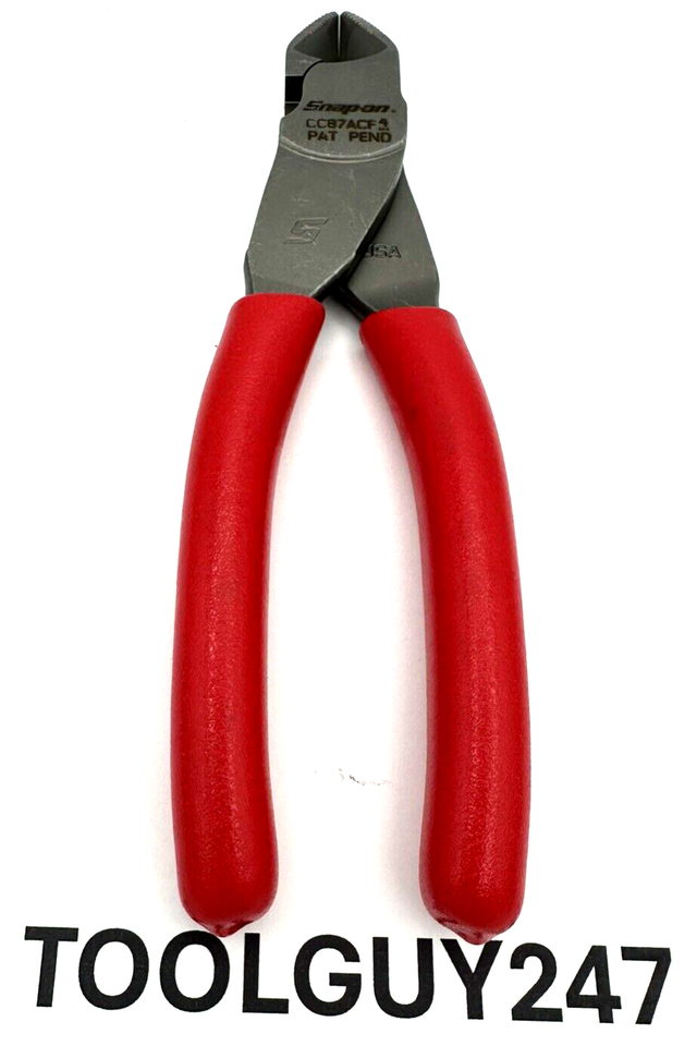 SNAP ON TOOLS USA RED Soft Grip 8" ComboCut Flush Cutter Pliers CC87BCF ...