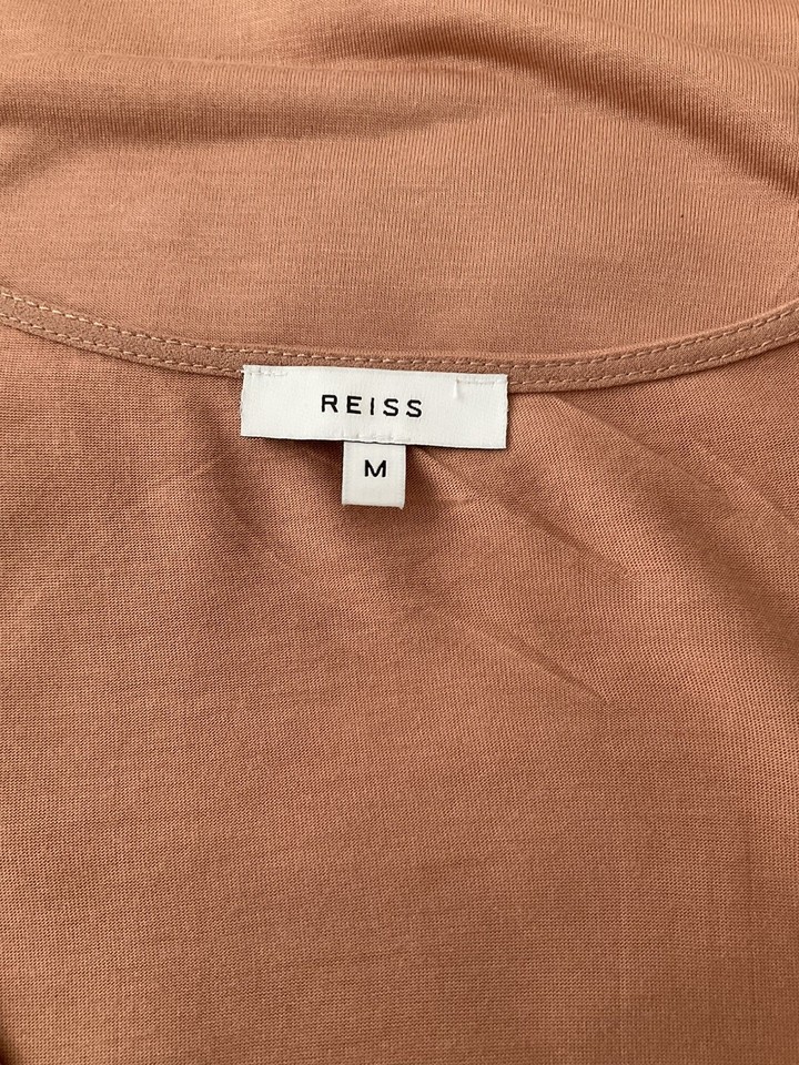 Reiss Ladies MABEL Rose Gold Pink fawn Top UK Size M | eBay UK
