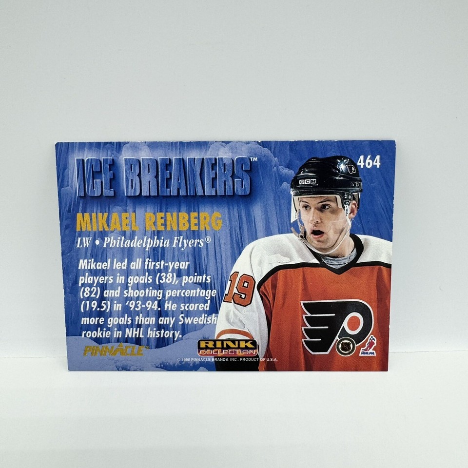 1995 Pinnacle Mikael Renberg Ice Breakers Insert NHL Hockey Trading ...