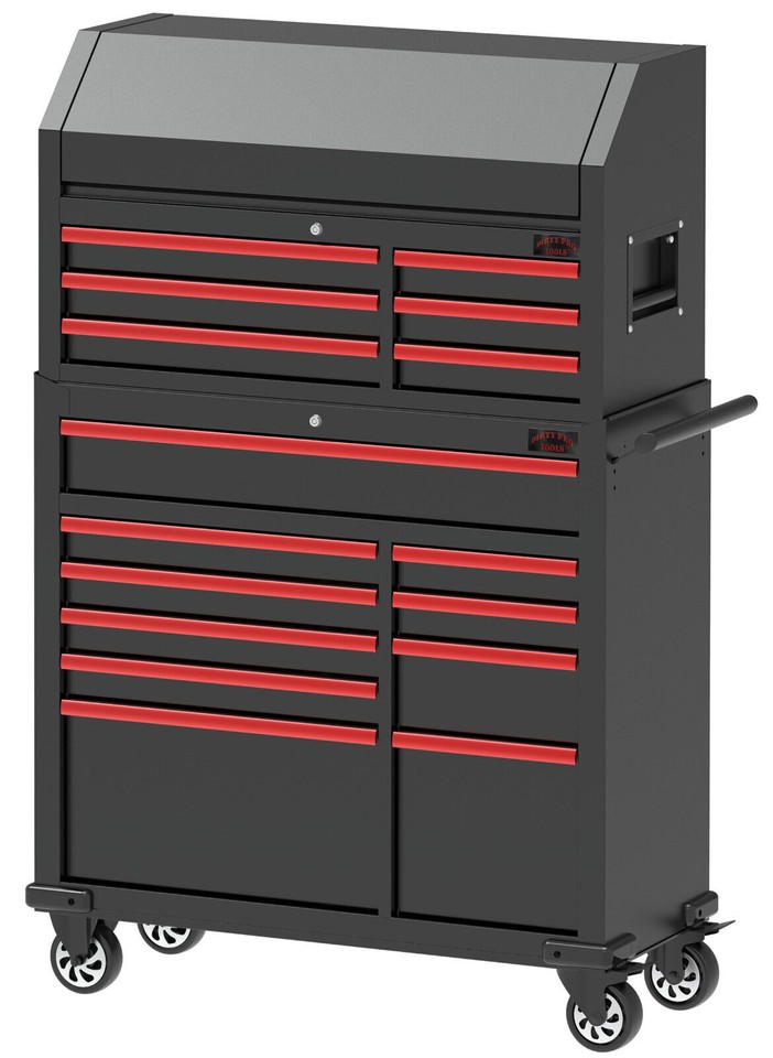 Professional Tool Chest Mechanics Roll Cab Top Box With Us Ball Bearing ...