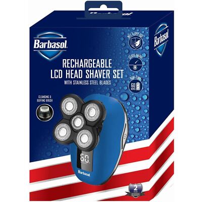 Barbasol Rechargeable LCD HEAD SHAVER SET | eBay Australia