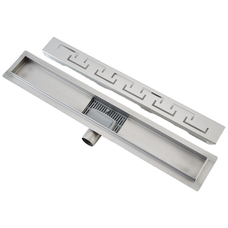 LINEAR SHOWER DRAIN STAINLESS STEEL WETROOM BATHROOM CHANNEL GULLY TRAP ...