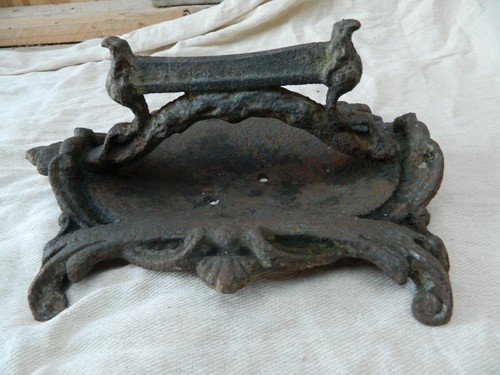 Original Antique Victorian Cast Iron BOOT SCRAPER.Architectural/Garden ...