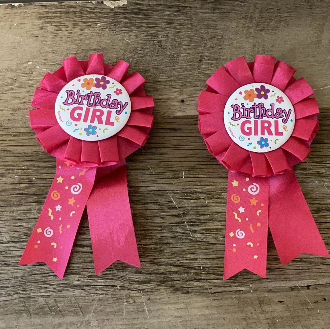 Birthday Girl Ribbon Pin