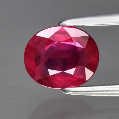 0.66ct 6x5mm Oval Pinkish Red Ruby Mozambique Gemstone | eBay