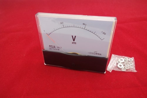 DC 0-1500V 1mA Analog Voltmeter Analogue Voltage Panel meter 100x120mm ...