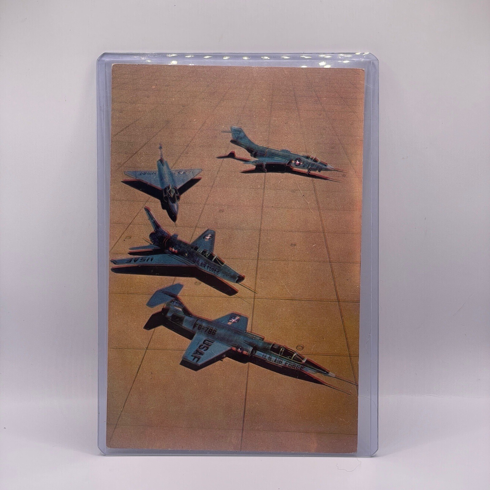 Military Postcard -Defenders of America USAF "Century Series" Fighters ...