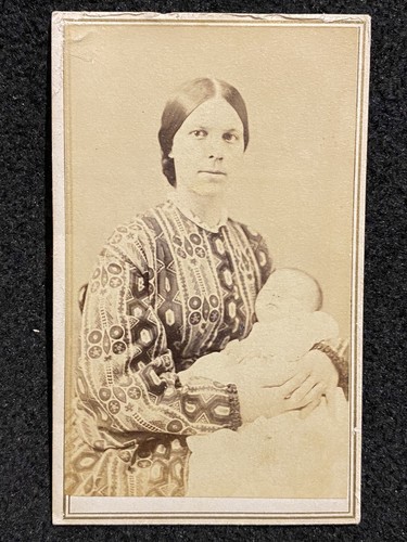 Detroit Michigan MI Woman And Post Mortem Baby Dress Civil War Antique ...