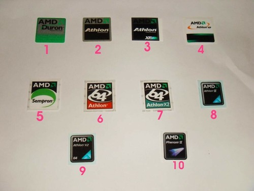AMD case stickers Duron Athlon XP, Sempron, Athlon X2, Phenom II - $3. ...