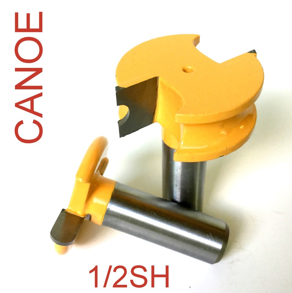 2 pc 1/2" SH 1/4" Diameter Canoe Flute and Bead Router Bit sct-888 | eBay