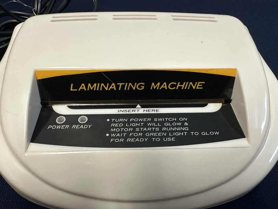 Sparco Card & Tag 4” Laminator Model TL-110, Luggage Tag Business Card ...