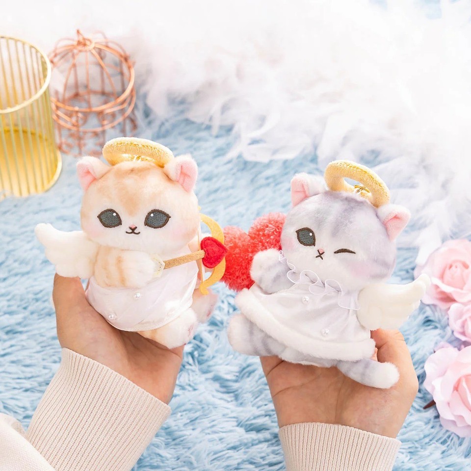 Mofusand Angel Nyan Cat Mascot Key Chain 2025 From Japan New | eBay