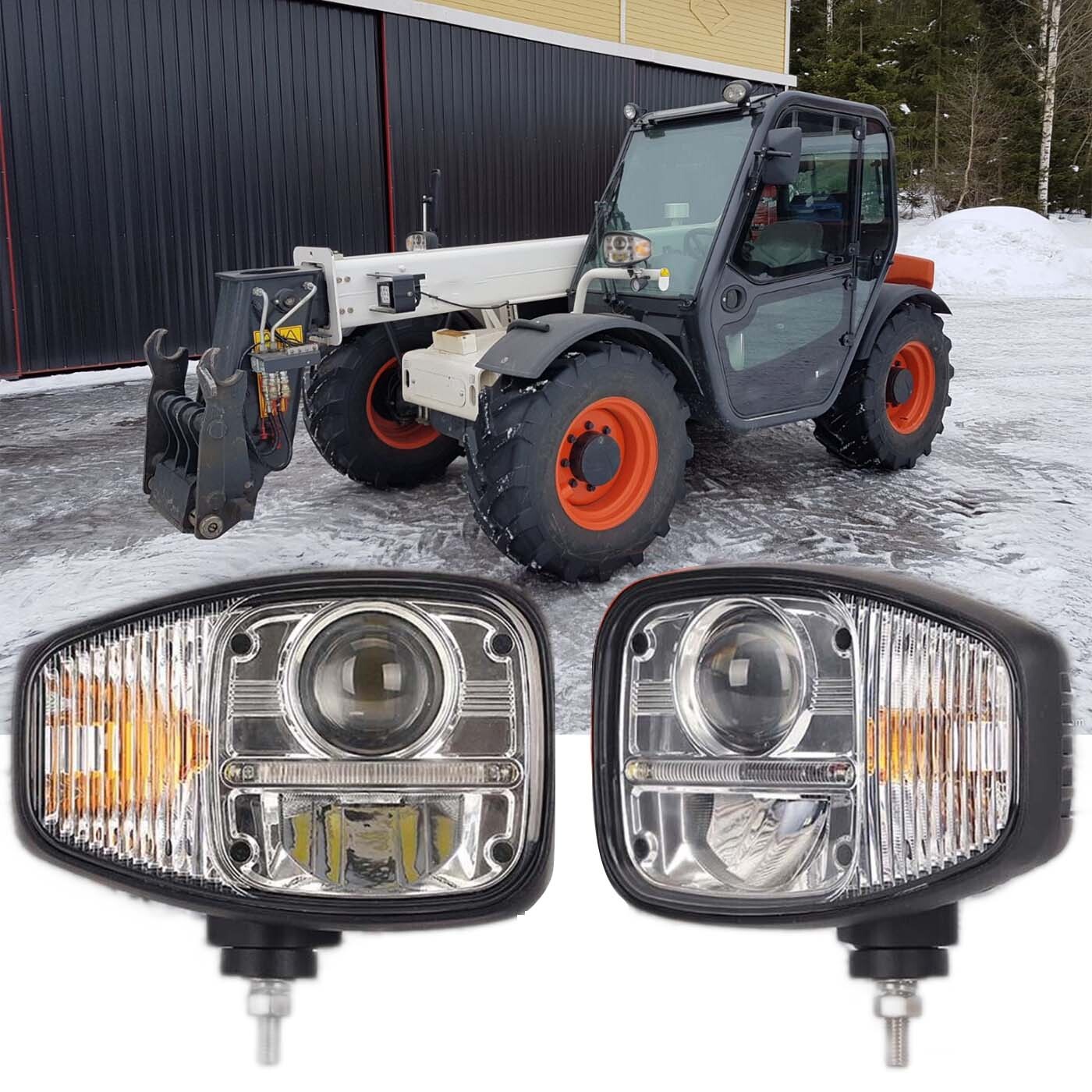 For Bobcat Telehandler Loader T2250 T2556 T2566 LED Headlight Assembly ...