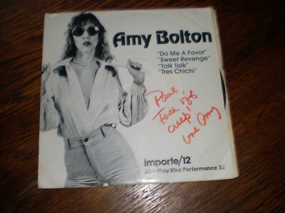 Amy Bolton EP/PICTURE SLEEVE AUTOGRAPHED | eBay