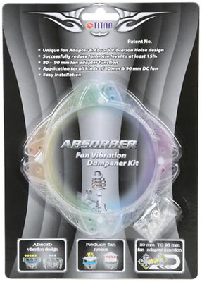 Titan VD01 80mm 90mm Adapter Computer Case Fan Vibration Dampener Noise Silencer | eBay