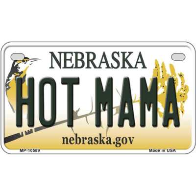 Hot Mama Nebraska Novelty Metal Motorcycle Plate MP-10589 | eBay