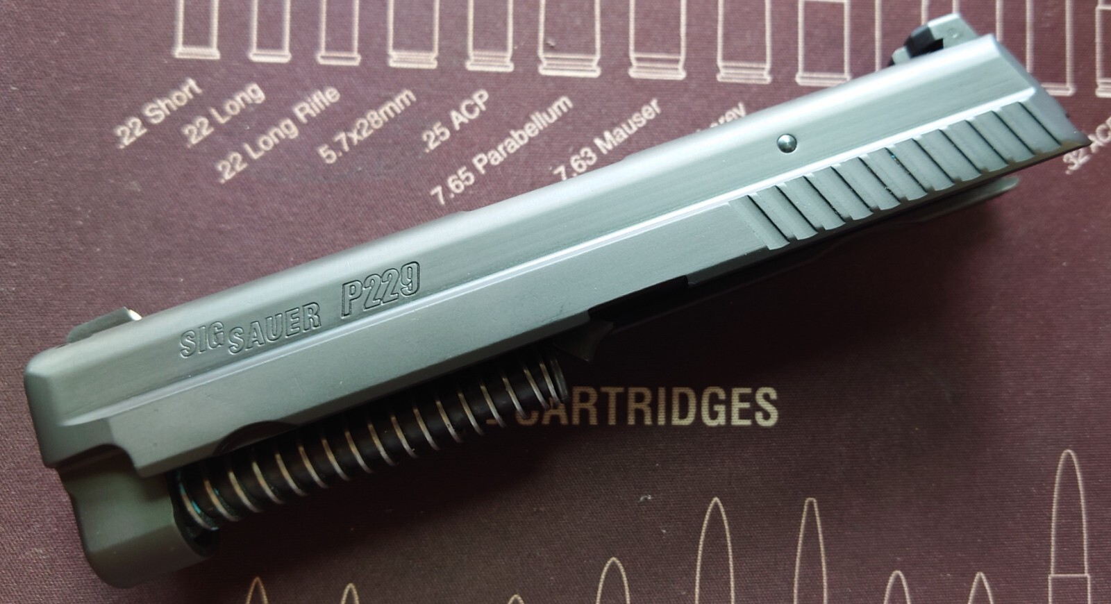 Sig Sauer P229 .357Sig Slide Assembly, Siglite Sights, BBL, Guide Rod ...