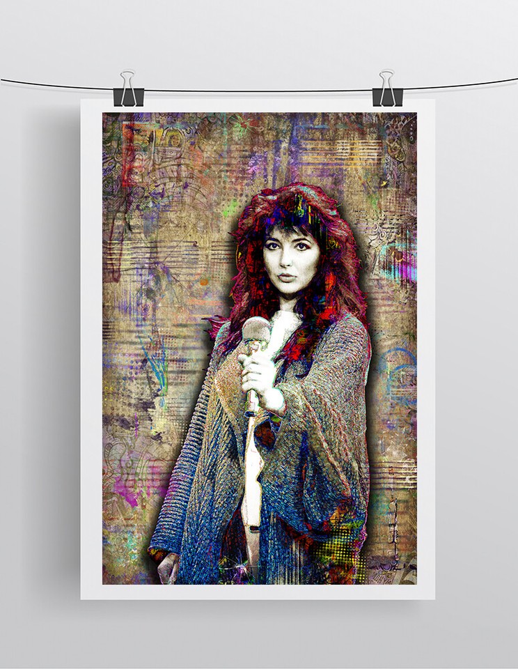 KATE BUSH Poster, Kate Bush 1980s Pop Art Free Shipping US | eBay