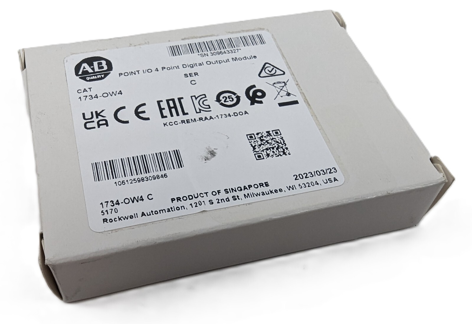 Allen-Bradley 1734-OW4 Point I/O 4 Point Digital Output Module 24Vdc ...