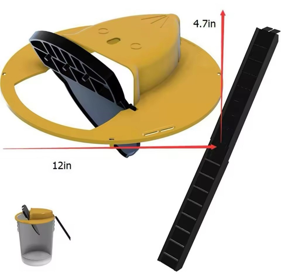 Intelligent Pitfall Mouse Catcher Trap Bucket Automatic Reset Flipping ...